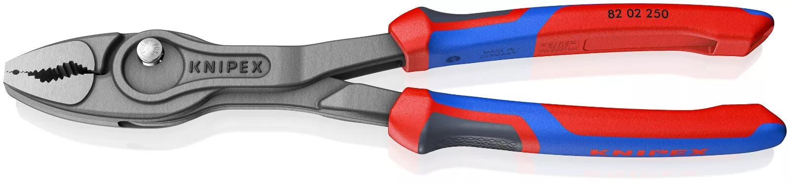Knipex 82 02 250 250mm XL Twin Grip Slip Joint Pliers With Comfort Han