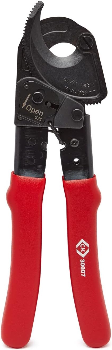 CK Tools 430007 190mm Heavy Duty Ratchet Cable Cutter - 32mm Max Diame