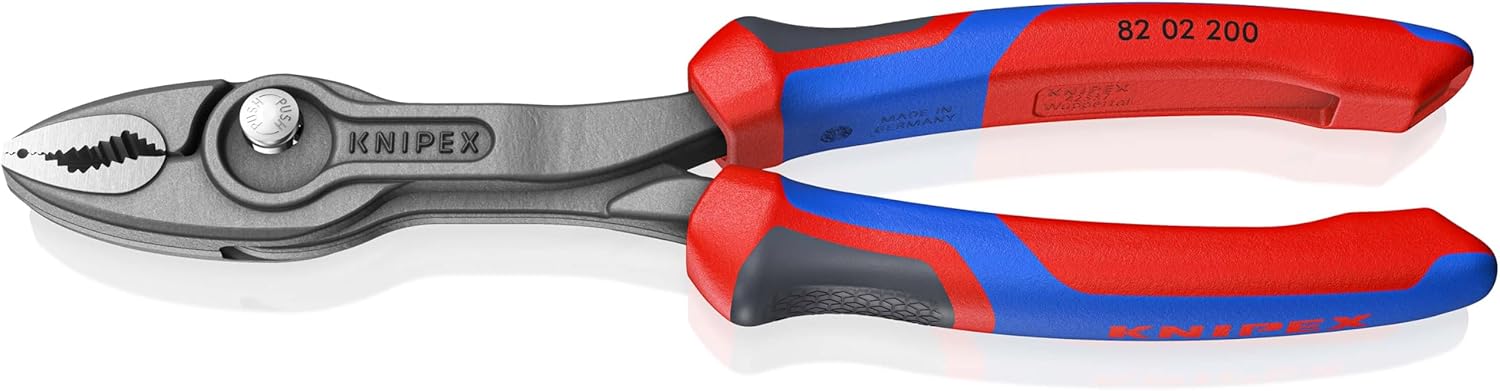 Knipex 82 02 200 200mm Twin Grip Slip Joint Pliers With Comfort Handle