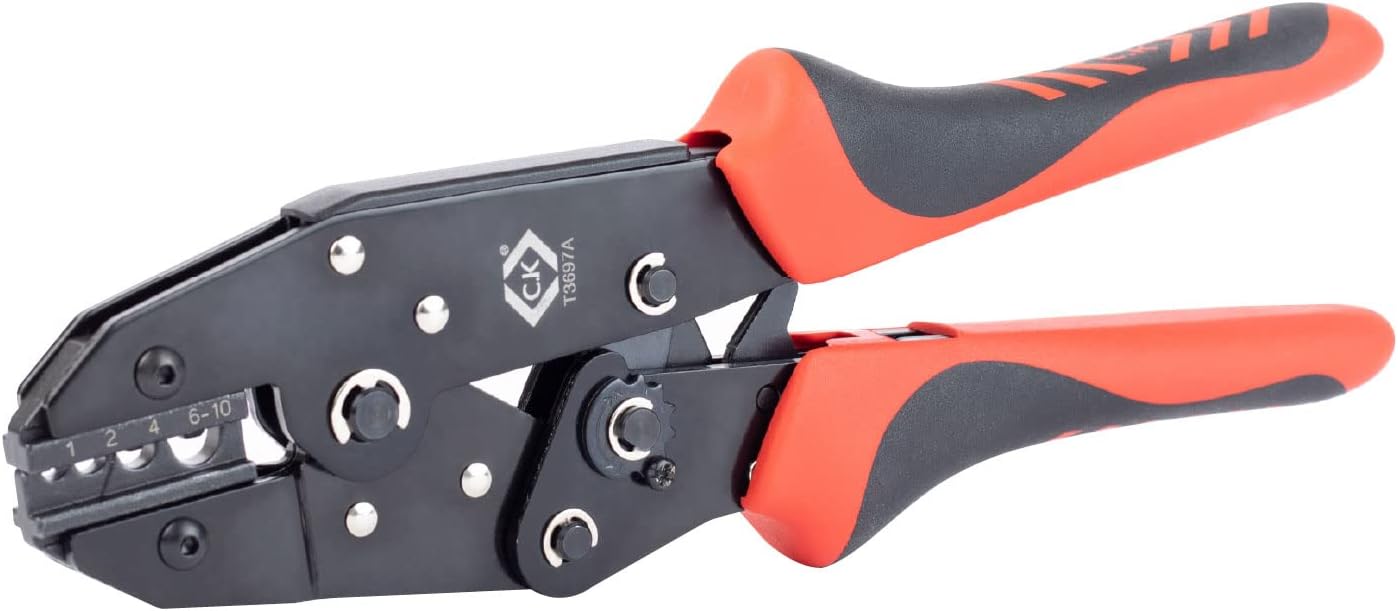 CK Tools T3697A Ratchet Crimping Pliers For Non-Insulated Terminals 1