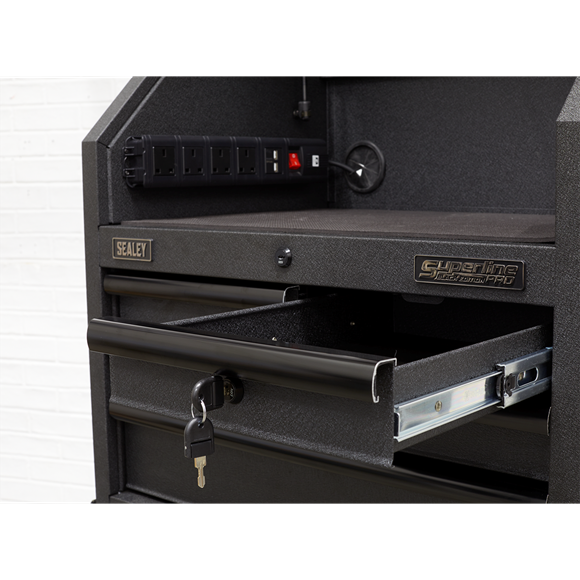 Sealey AP2704BE 4 Drawer 660mm Topchest with Soft Close Drawers & Powe